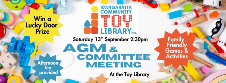 Upcoming AGM – Wangaratta Community Toy Library